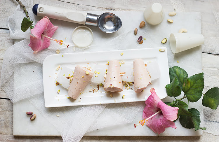 Strawberry Malai Kulfi — Lemon in Ginger