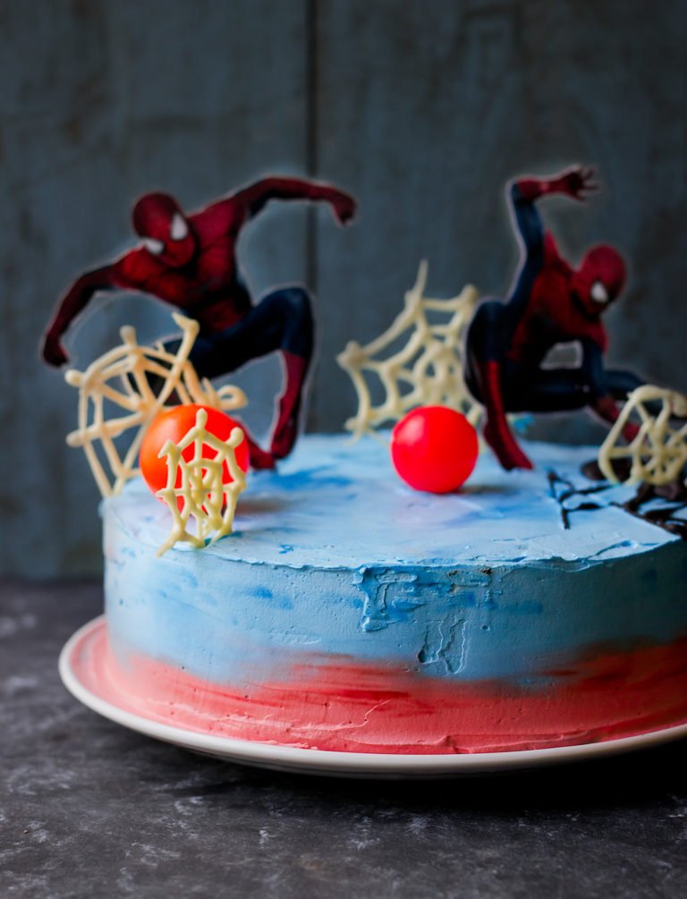 Spiderman Cake Recipe - Lemon in Ginger