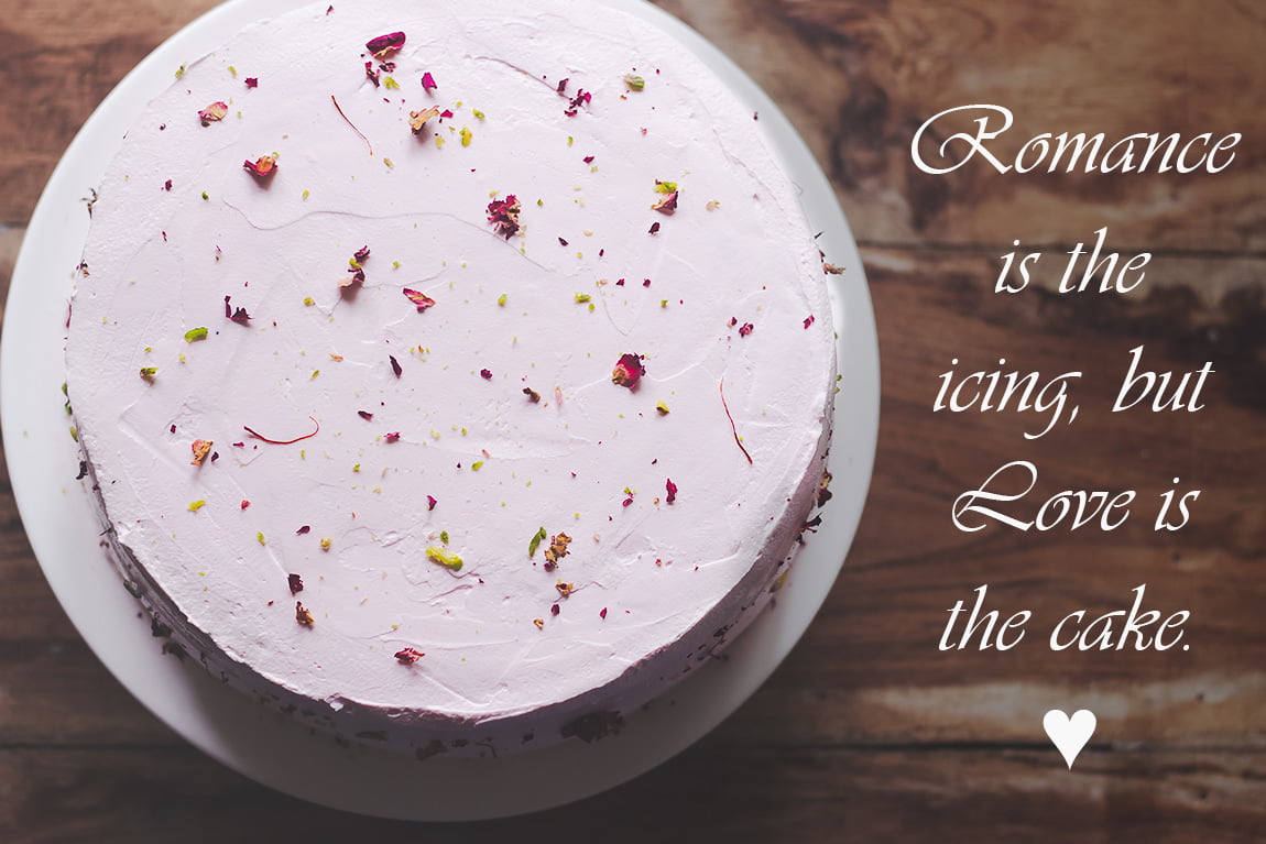 Eggless Dried Rose Cake Recipe - Lemon in Ginger