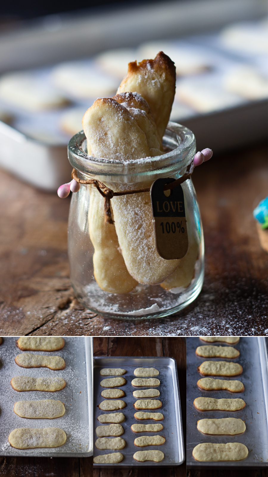Eggless Savoiardi Recipe(Egg-Free Lady Fingers)-Lemon in Ginger