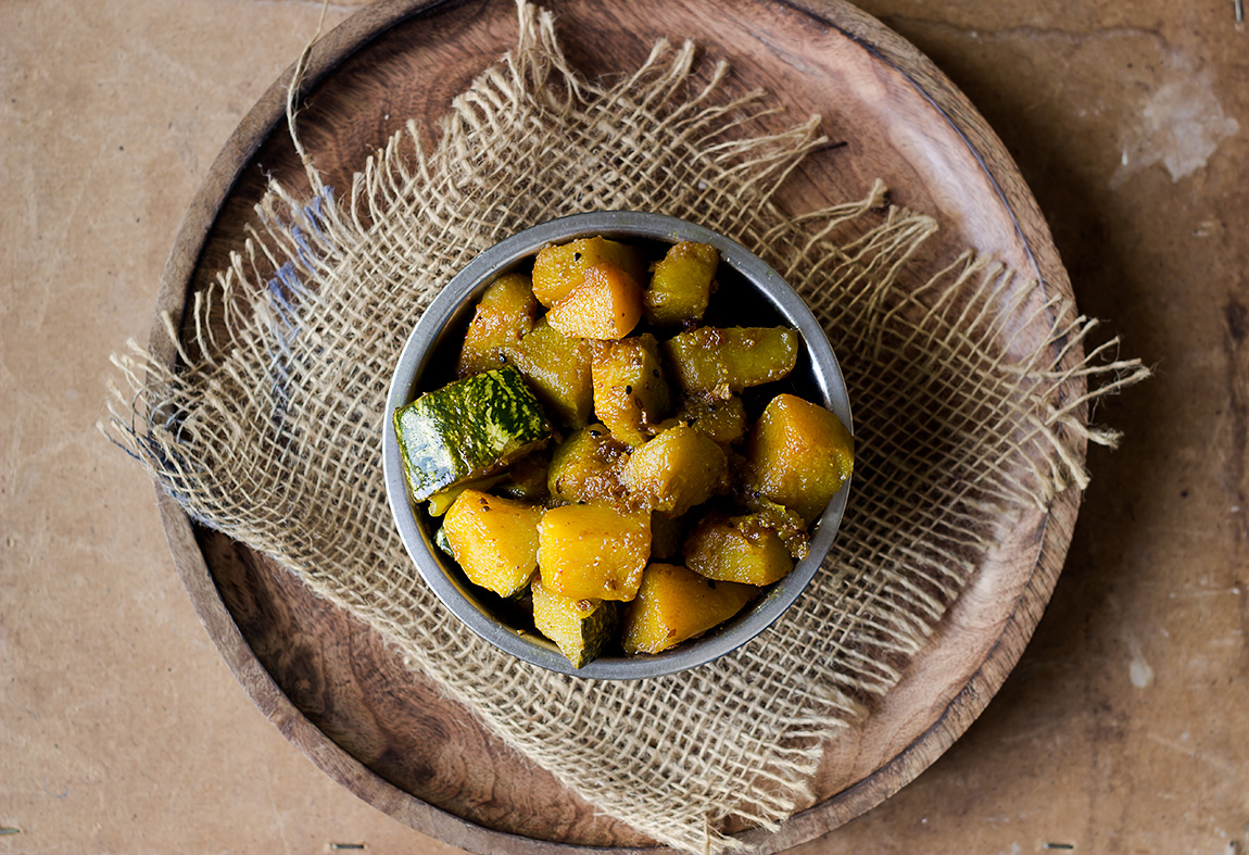 Khatta meetha Kaddu Recipe - Lemon in Ginger