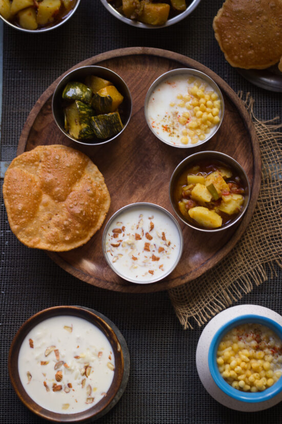 Satvik Thali Recipe | Festive Thali - Lemon in Ginger
